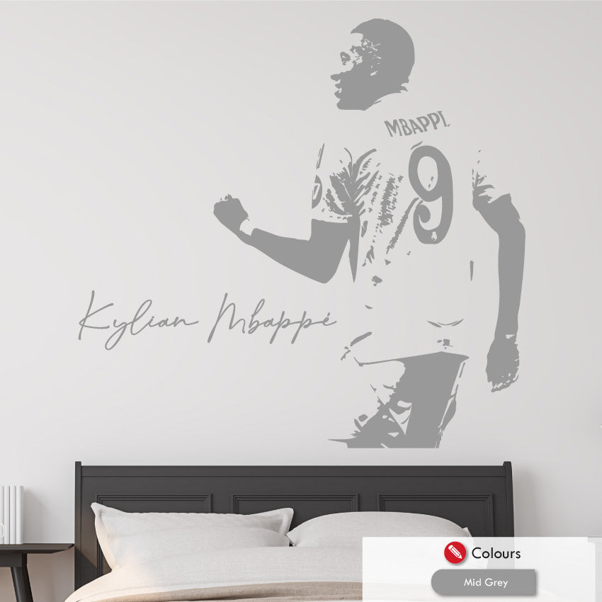 Kylian Mbappe Real Madrid Football Wall Art Decal – Graphic That